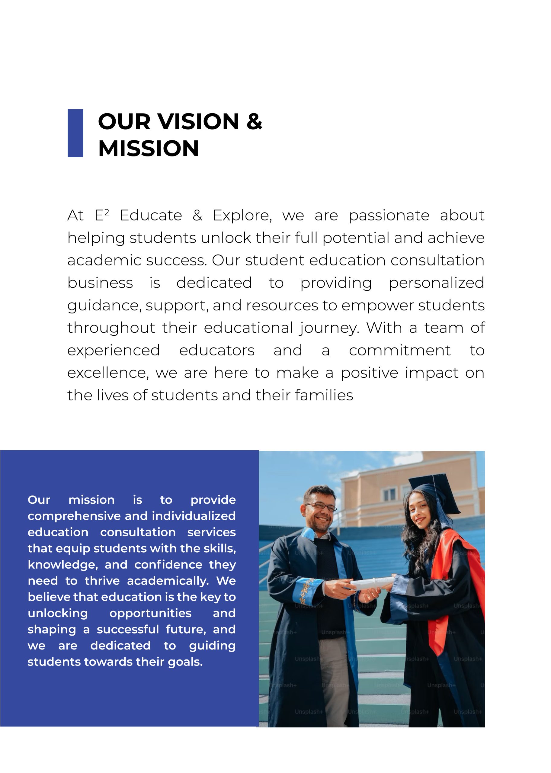 About Us – Educate & Explore